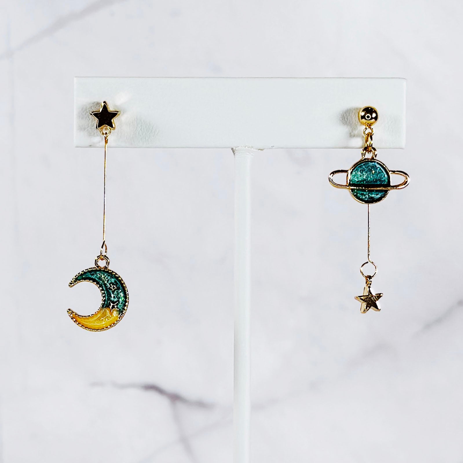 Planetary Stardust Drop Earrings – Love By Luna